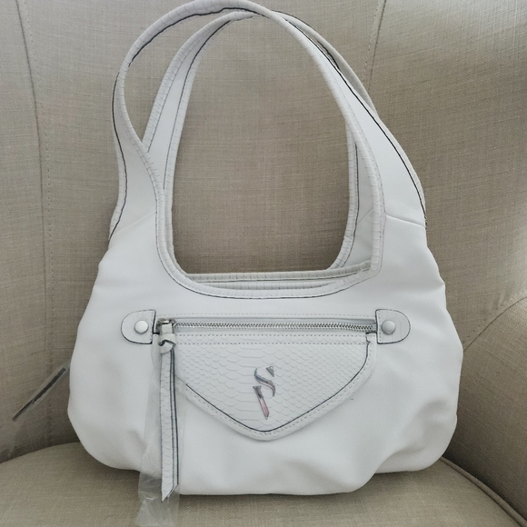 Vera Wang | Bags | Nwot Vera Wang Sv White Satchel | Poshmark